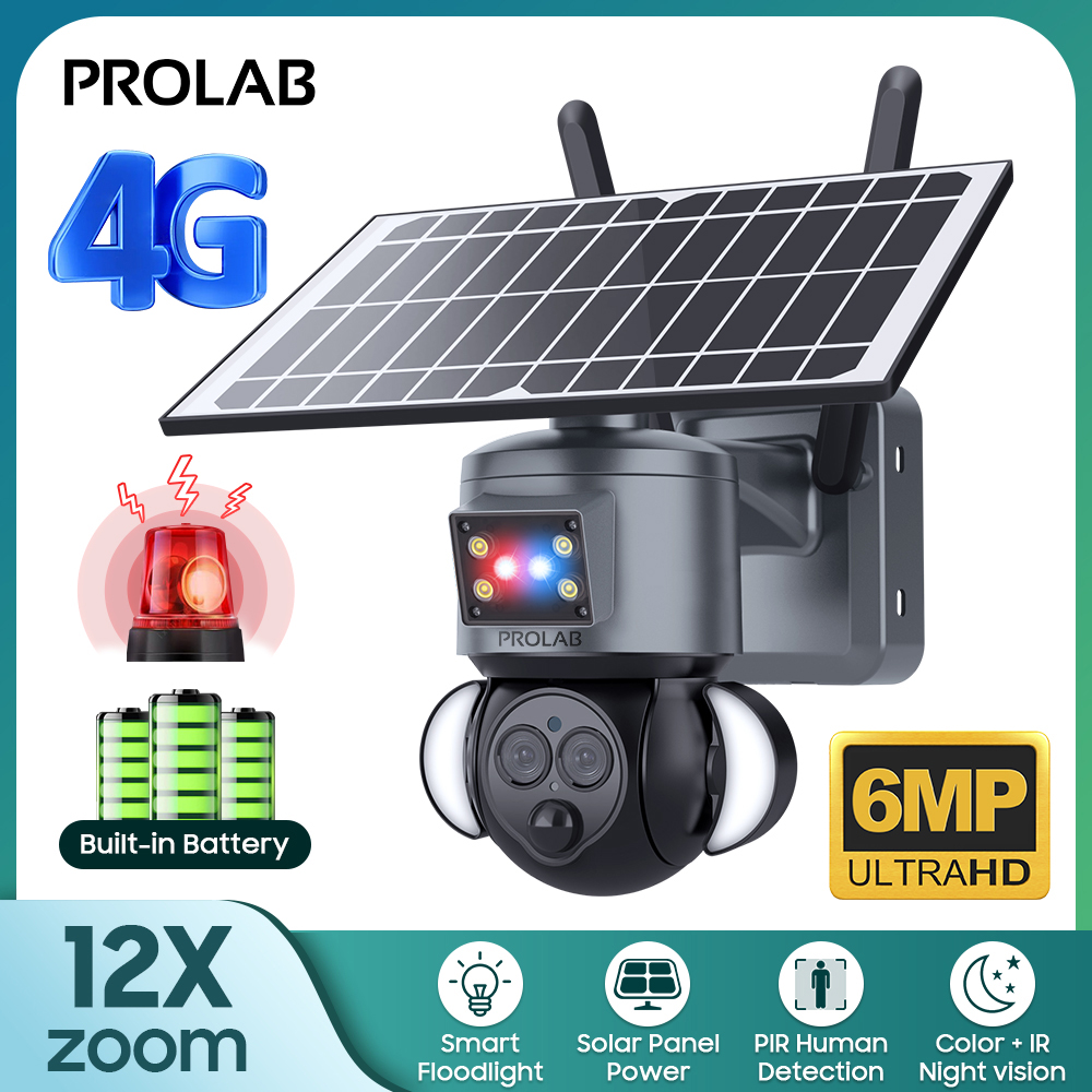 Solar camera 12x optical zoom prolab black color - Prolab