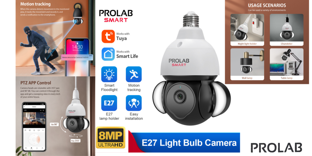 PROLAB BULB CAMERA WITH MOBILE APPLICATION - Prolab